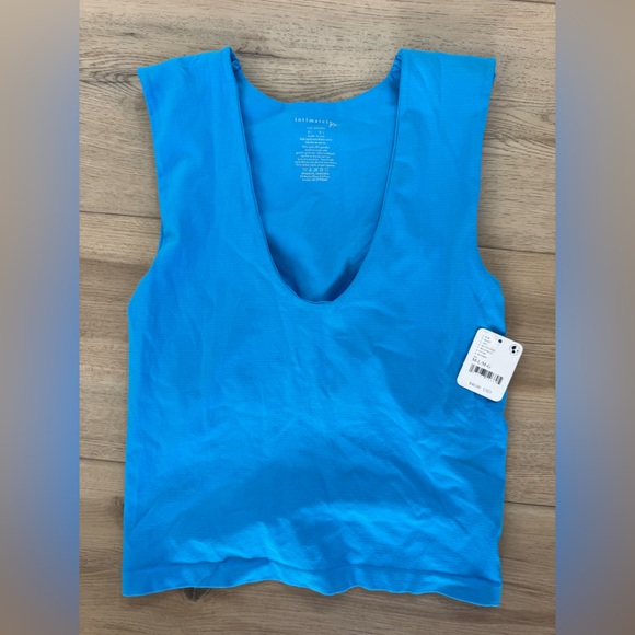 Free People | Tops | Free People Clean Lines Tank Medium Baywatch Blue ...